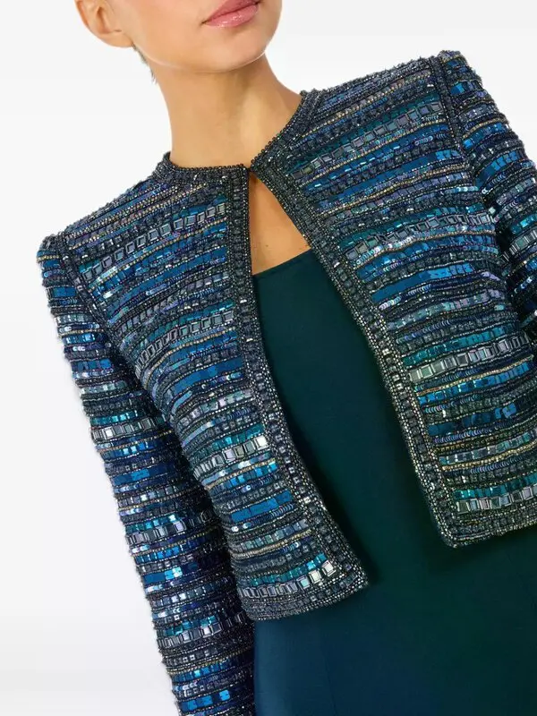 Jenny Packham Alma Beaded Jacket - Blue