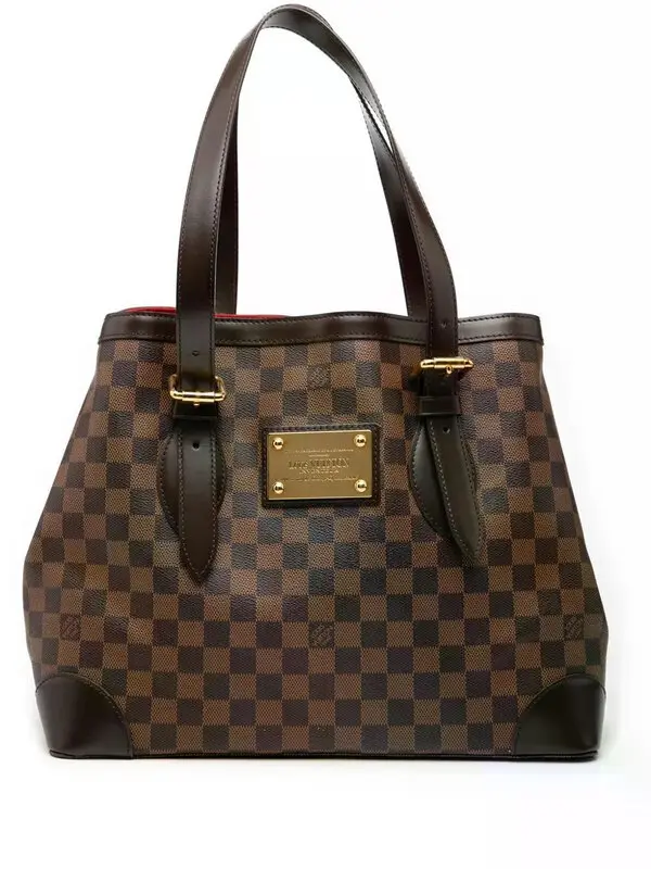 LOUIS VUITTON 2011 Damier Ebene Hampstead Mm Tote Bag - Brown