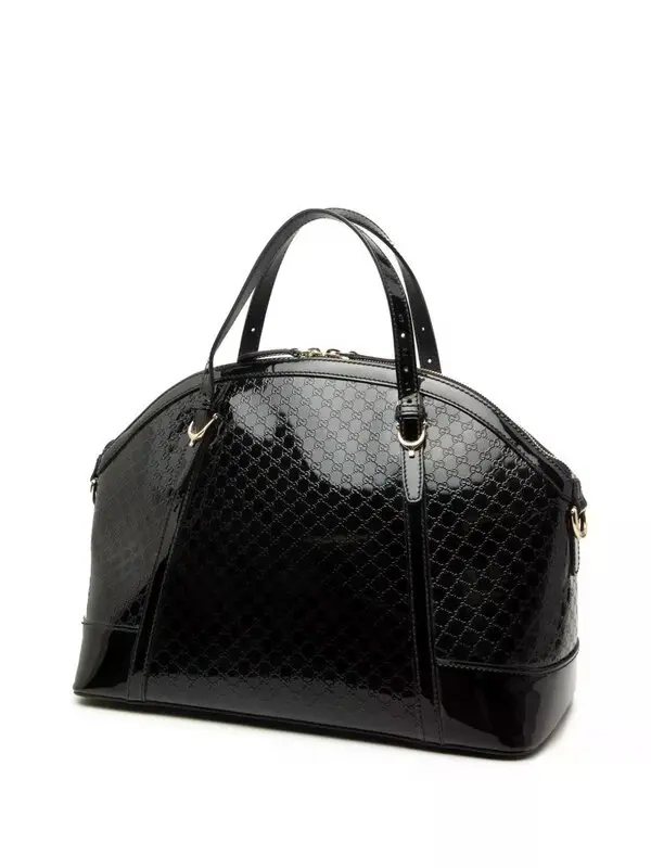 Gucci Large Microssima Patent Dome Satchel 2000-2015
