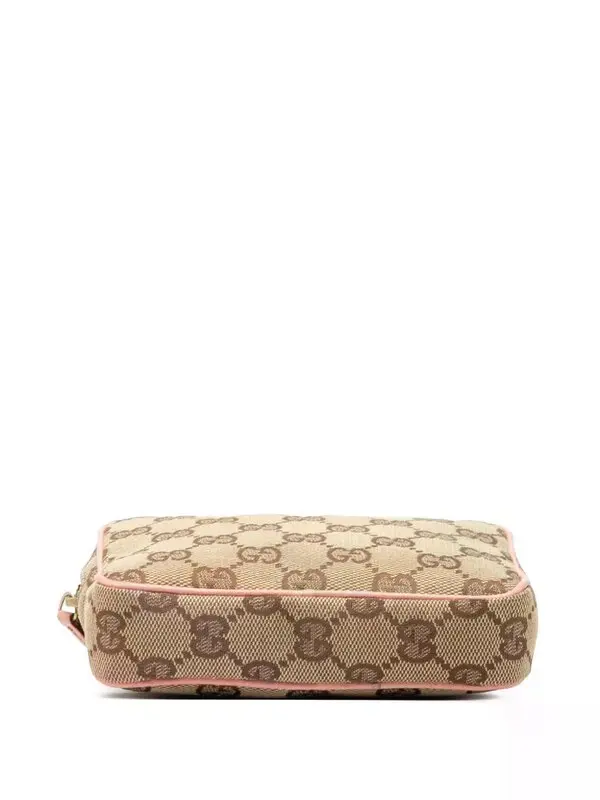 Gucci Gg Canvas Crossbody Bag - Brown
