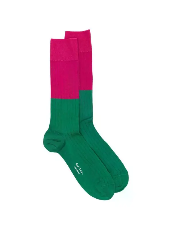 Paul Smith Ribbed Socks - Green