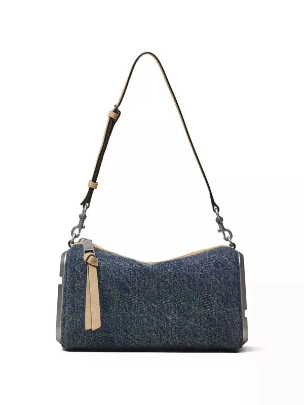 Marc Jacobs The Snapshot Denim Suede Shoulder Bag - Blue