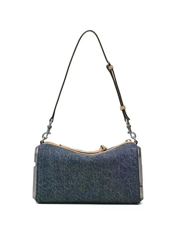 Marc Jacobs The Snapshot Denim Suede Shoulder Bag - Blue