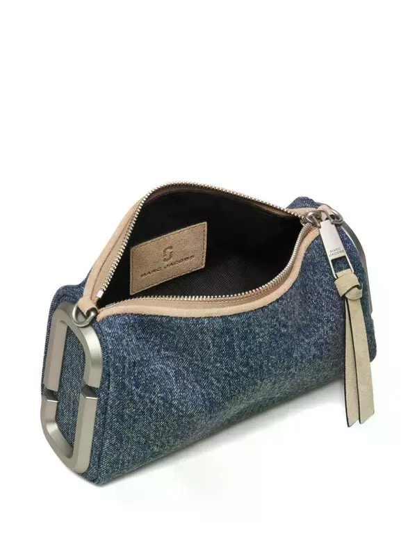 Marc Jacobs The Snapshot Denim Suede Shoulder Bag - Blue
