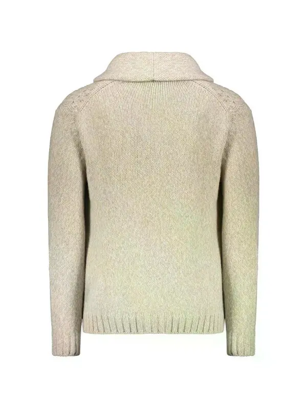 Fedeli Knitted Shawl-collar Cardigan