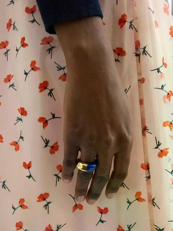 JIL SANDER Coated Fashion Ring