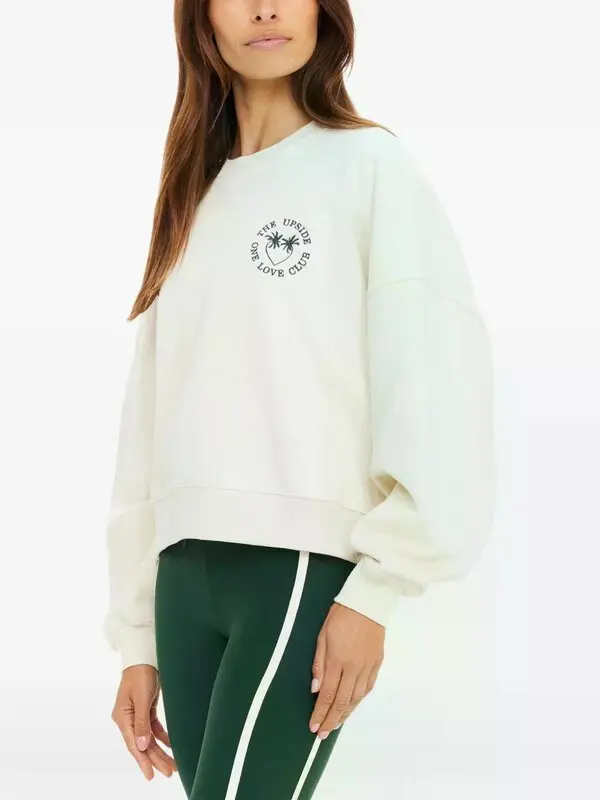 The Upside Graphic-print Crew-neck Sweatshirt