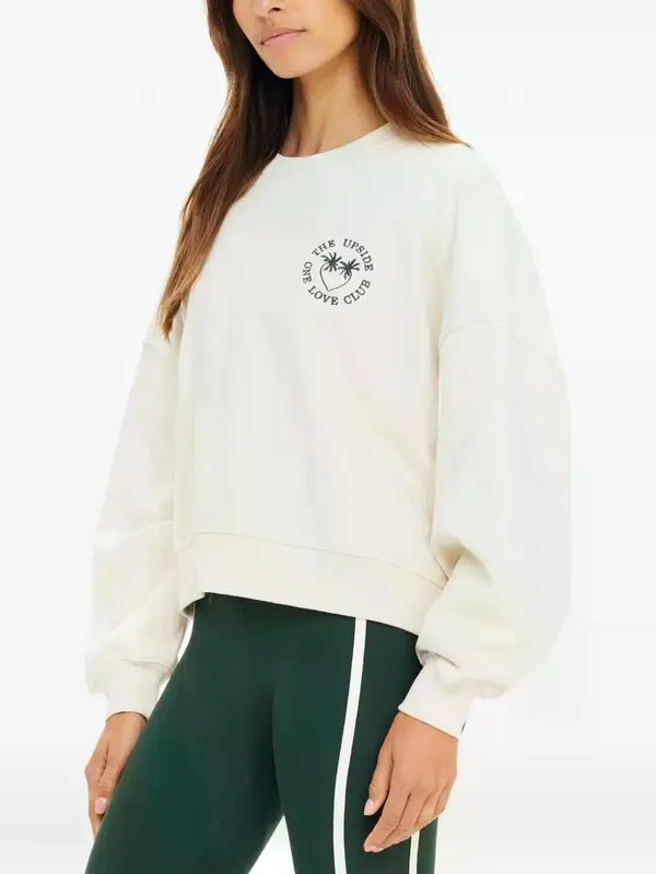 The Upside Graphic-print Crew-neck Sweatshirt