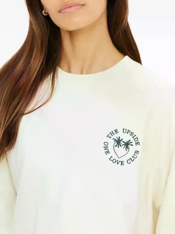 The Upside Graphic-print Crew-neck Sweatshirt