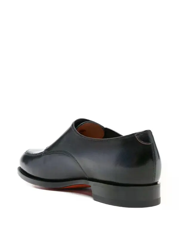 Santoni Leather Monk Shoes