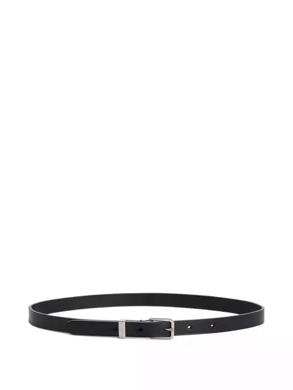 JIL SANDER Buckle Leather Belt - Black