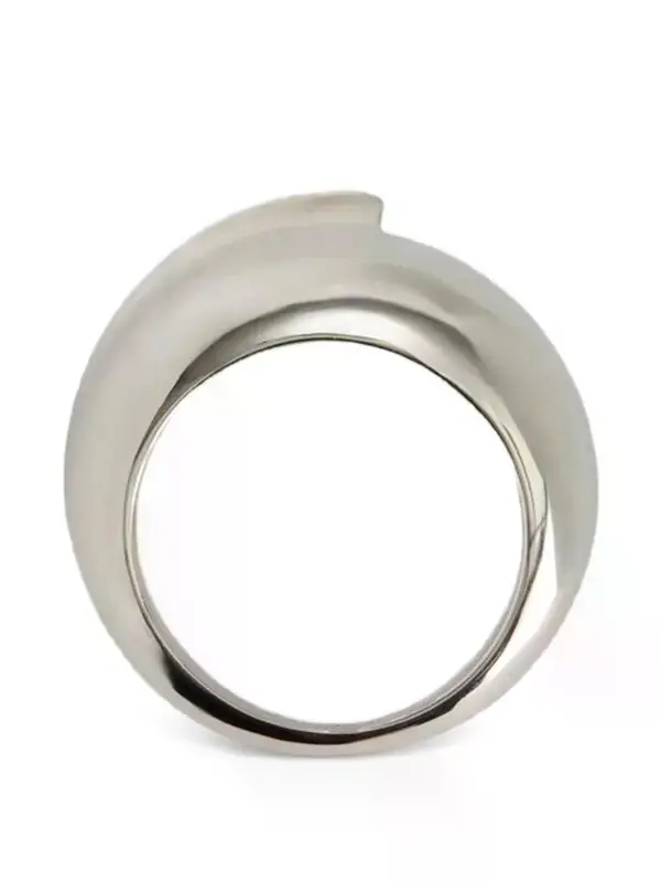 JIL SANDER Engraved Logo Brass Ring