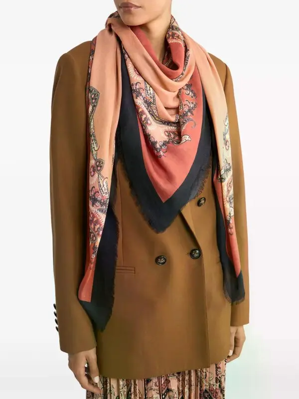 Etro Circular Paisley Shawl