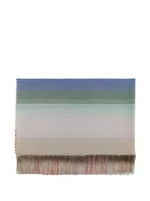Missoni Fringed Stripe Blanket - Neutrals