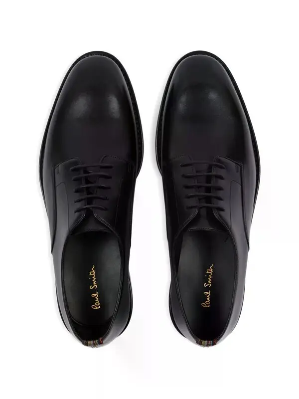 Paul Smith Leather Derby Shoes - Black