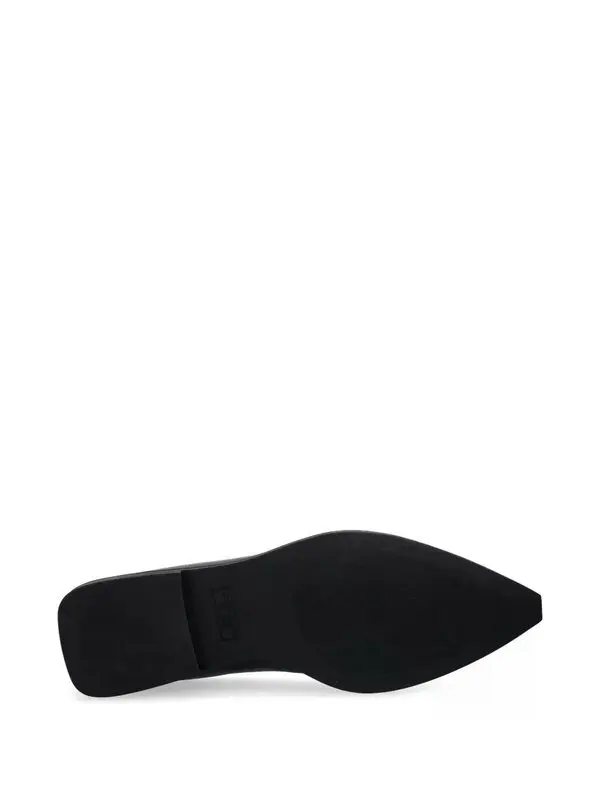 SUMMERY COPENHAGEN Pointed Flat Pumps - Black