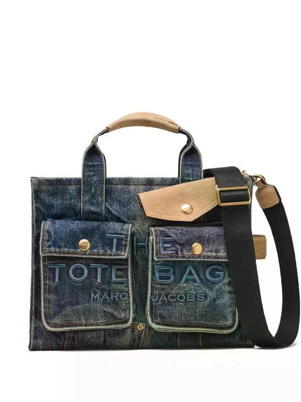 Marc Jacobs The Denim Suede-pocket Tote Bag
