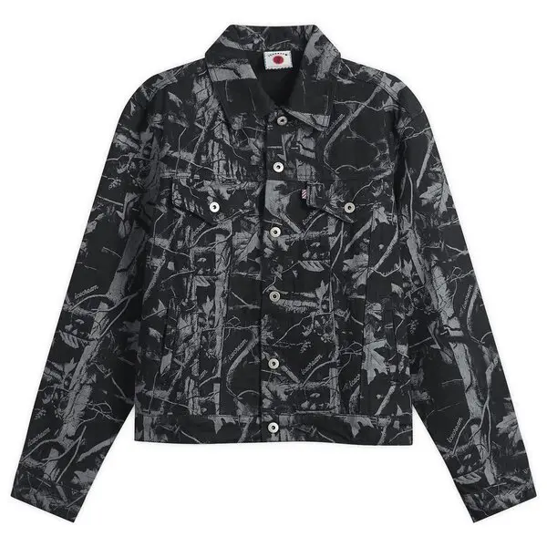 ICECREAM Tree Camo Denim Trucker Jacket