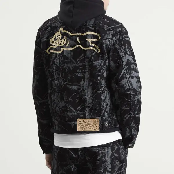 ICECREAM Tree Camo Denim Trucker Jacket