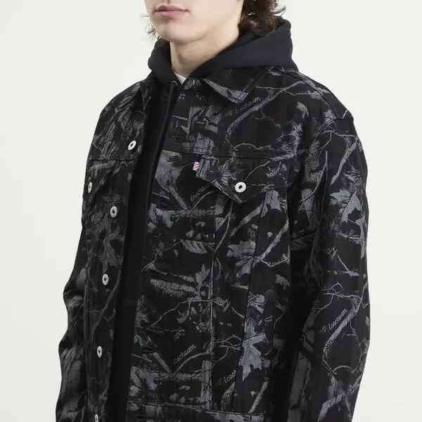 ICECREAM Tree Camo Denim Trucker Jacket