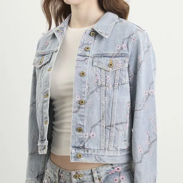ICECREAM Sakura Denim Trucker Jacket
