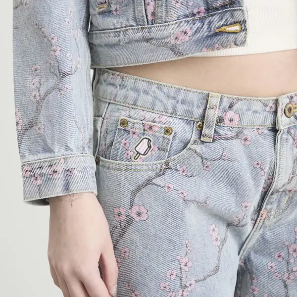ICECREAM Sakura Denim Pants