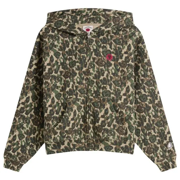 ICECREAM Zip Through Camouflage Hoodie - Camo