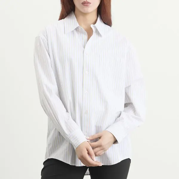 DUNST Oversized Striped Shirt