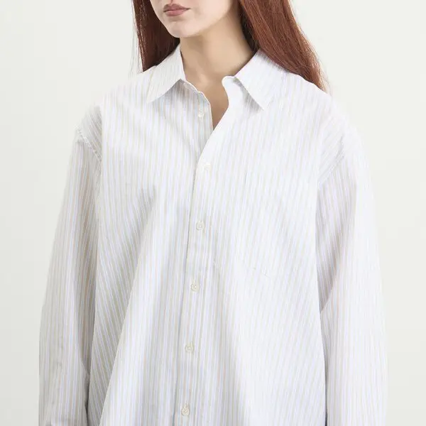 DUNST Oversized Striped Shirt