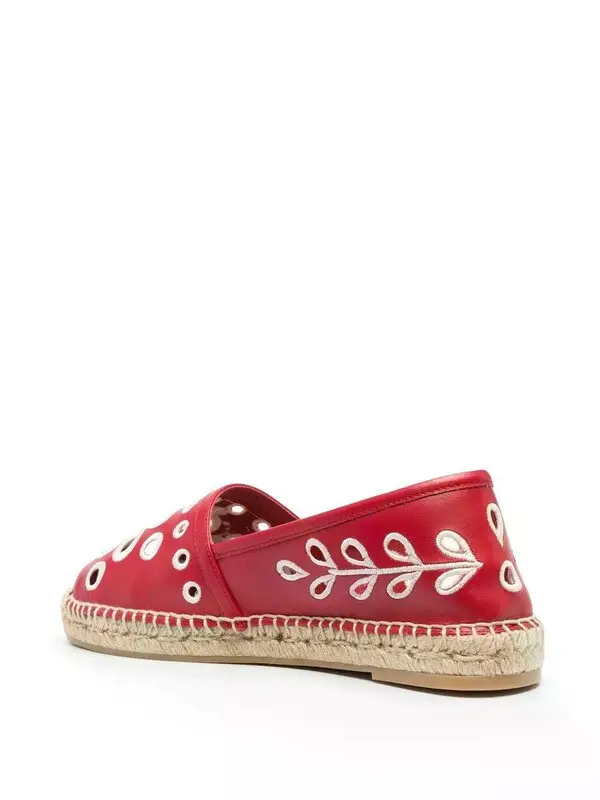 Red Valentino Eden Flat Espadrilles - Red