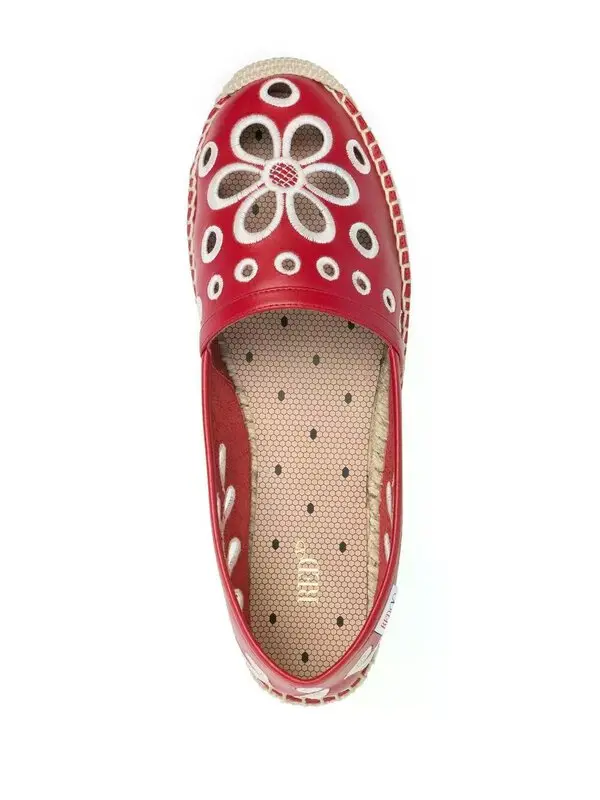 Red Valentino Eden Flat Espadrilles - Red