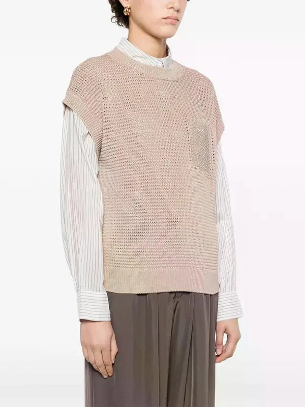 Peserico Patch-pocket Sleeveless Top