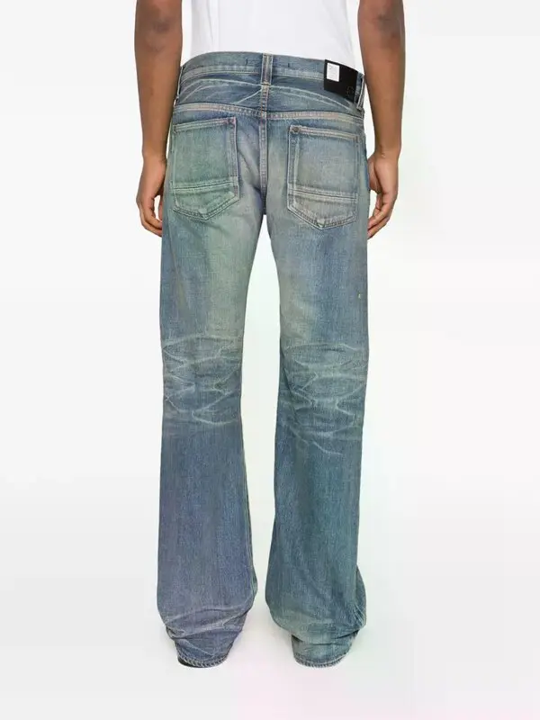 Mastercraft Union Straight Hem Jeans With Logo Patch