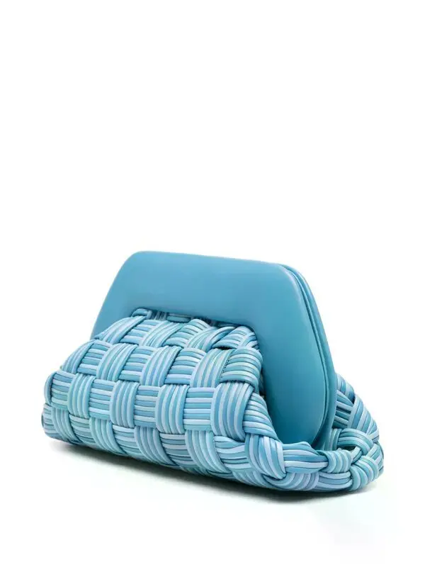 THEMOIRE Woven Clutch With Detachable Strap