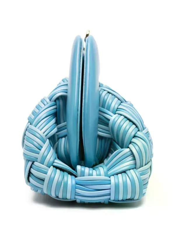 THEMOIRE Woven Clutch With Detachable Strap