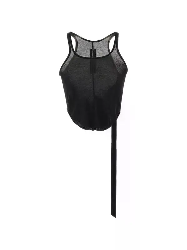 Rick Owens Sleeveless Cropped Top - Black