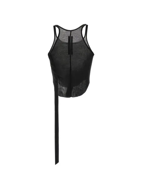 Rick Owens Sleeveless Cropped Top - Black