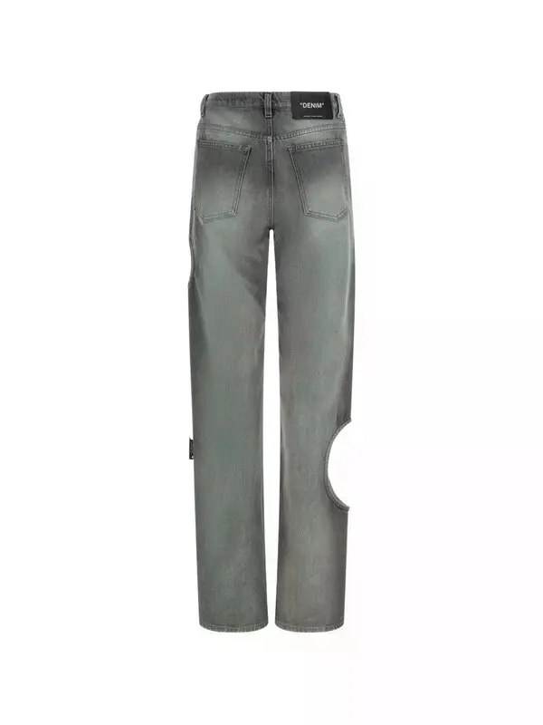 Off-White Cut-out Straight Jeans