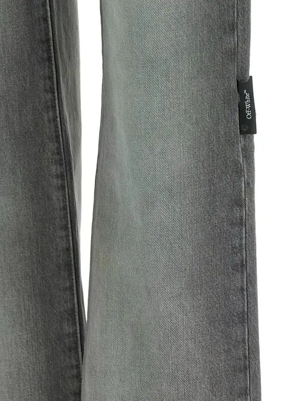 Off-White Cut-out Straight Jeans