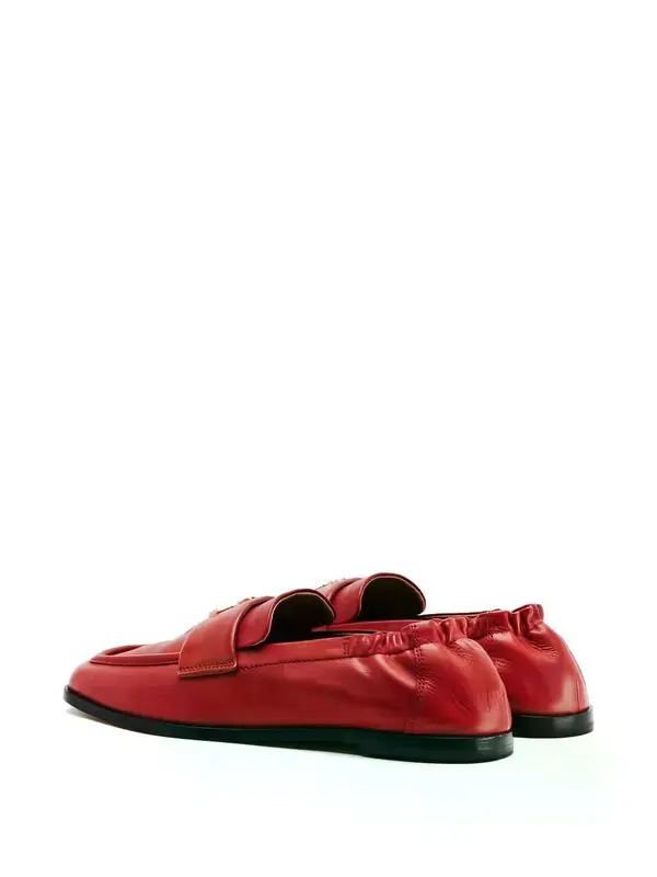 Patrizia Pepe Square-toe Loafers - Red