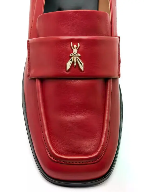 Patrizia Pepe Square-toe Loafers - Red
