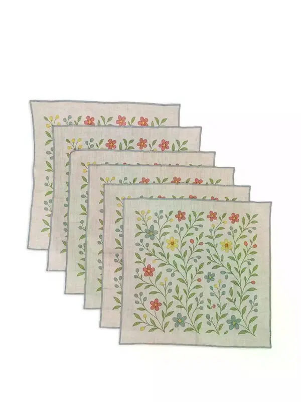 BAMBAH Botanical Napkins - Neutrals