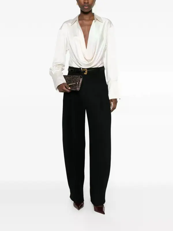 Andamane Pleated Trousers - Black