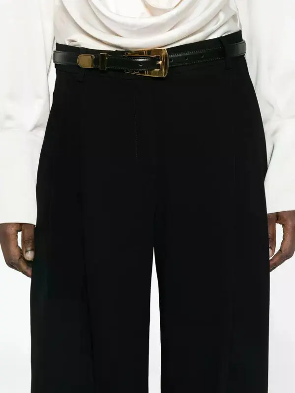 Andamane Pleated Trousers - Black
