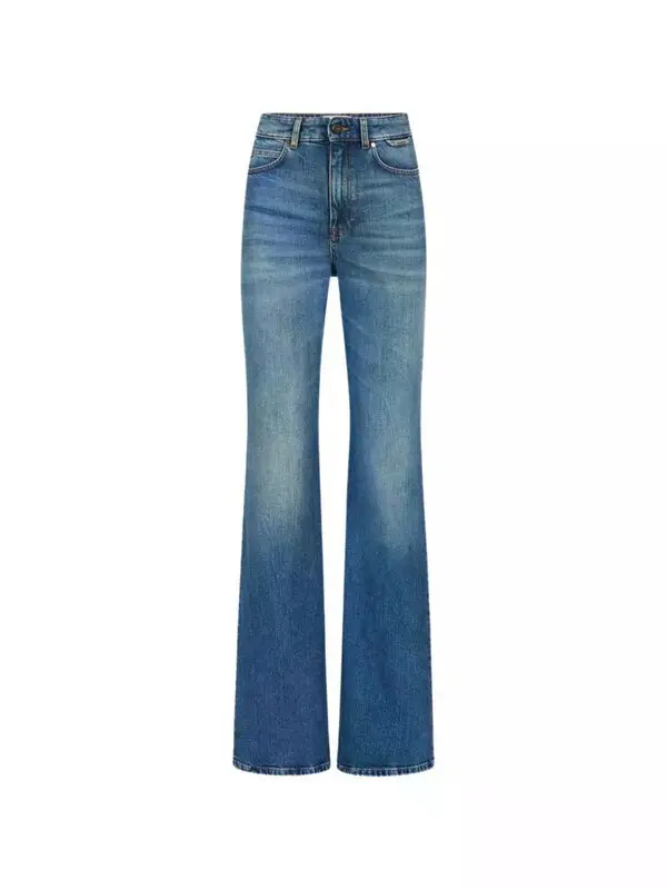 Iceberg Logo-patch Flared Jeans - Blue