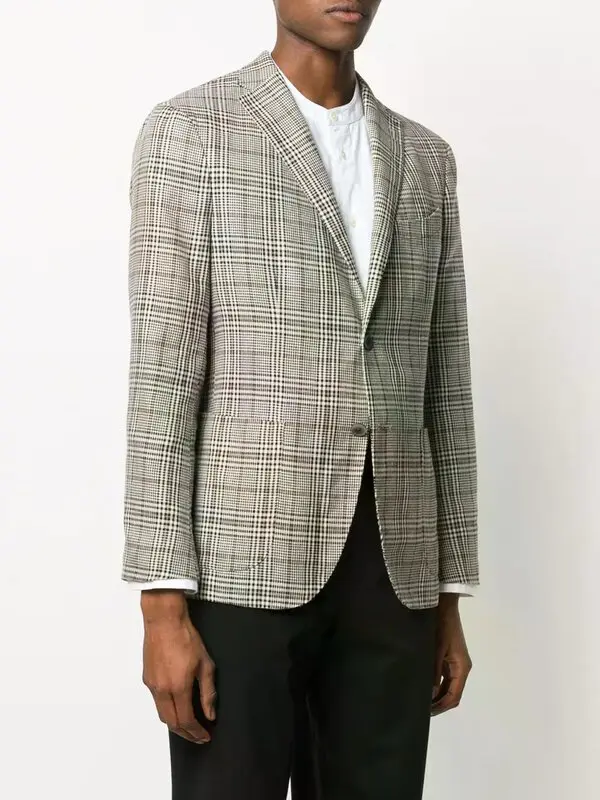 Boglioli Plaid Single-breasted Blazer