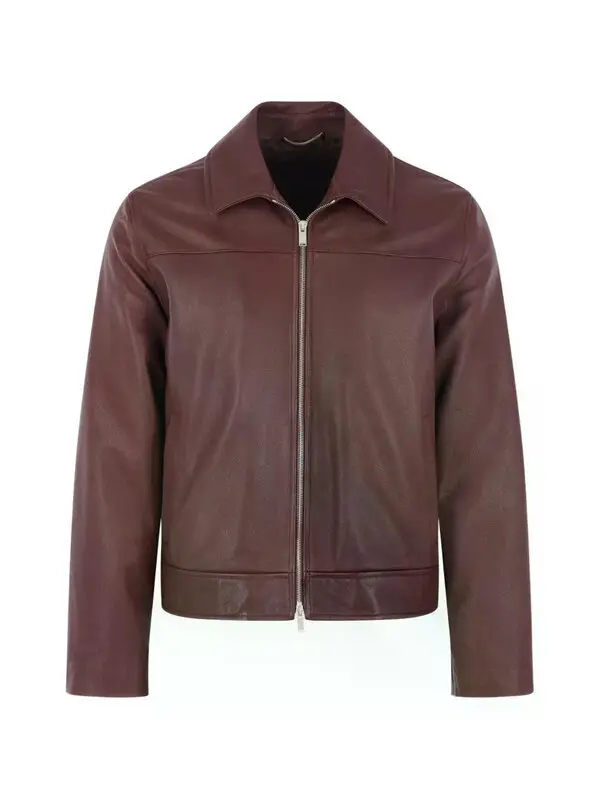 LARDINI Leather Zip-up Jacket