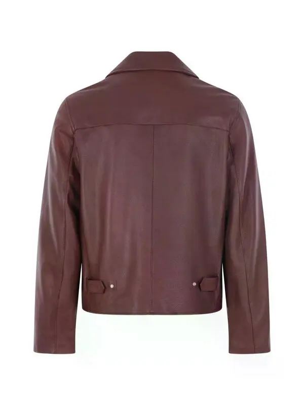 LARDINI Leather Zip-up Jacket