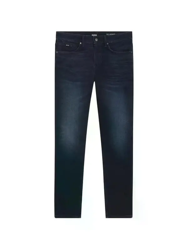 BOSS Logo Patch Straight Leg Jeans