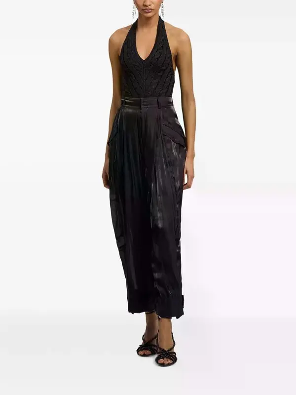 Ralph Lauren Cable-knit Backless Halter Top